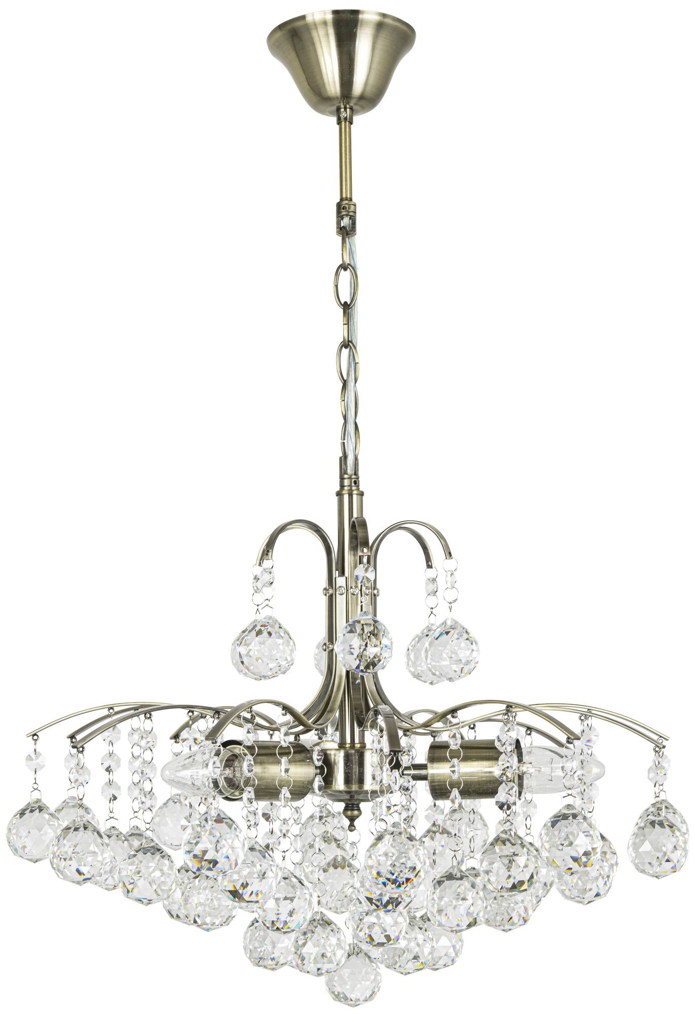 Żyrandol Monte Carlo 6247/3 21QG mosiądz Elem - MagiaSwiatel.pl