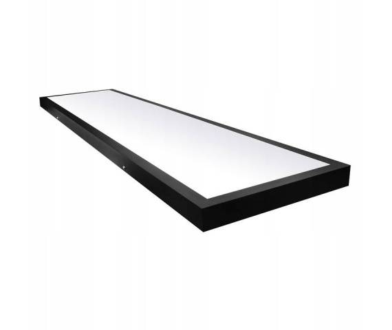 Panel LED natynkowy 120x30 60W 4000K czarny DL - Sklep MagiaSwiatel.pl