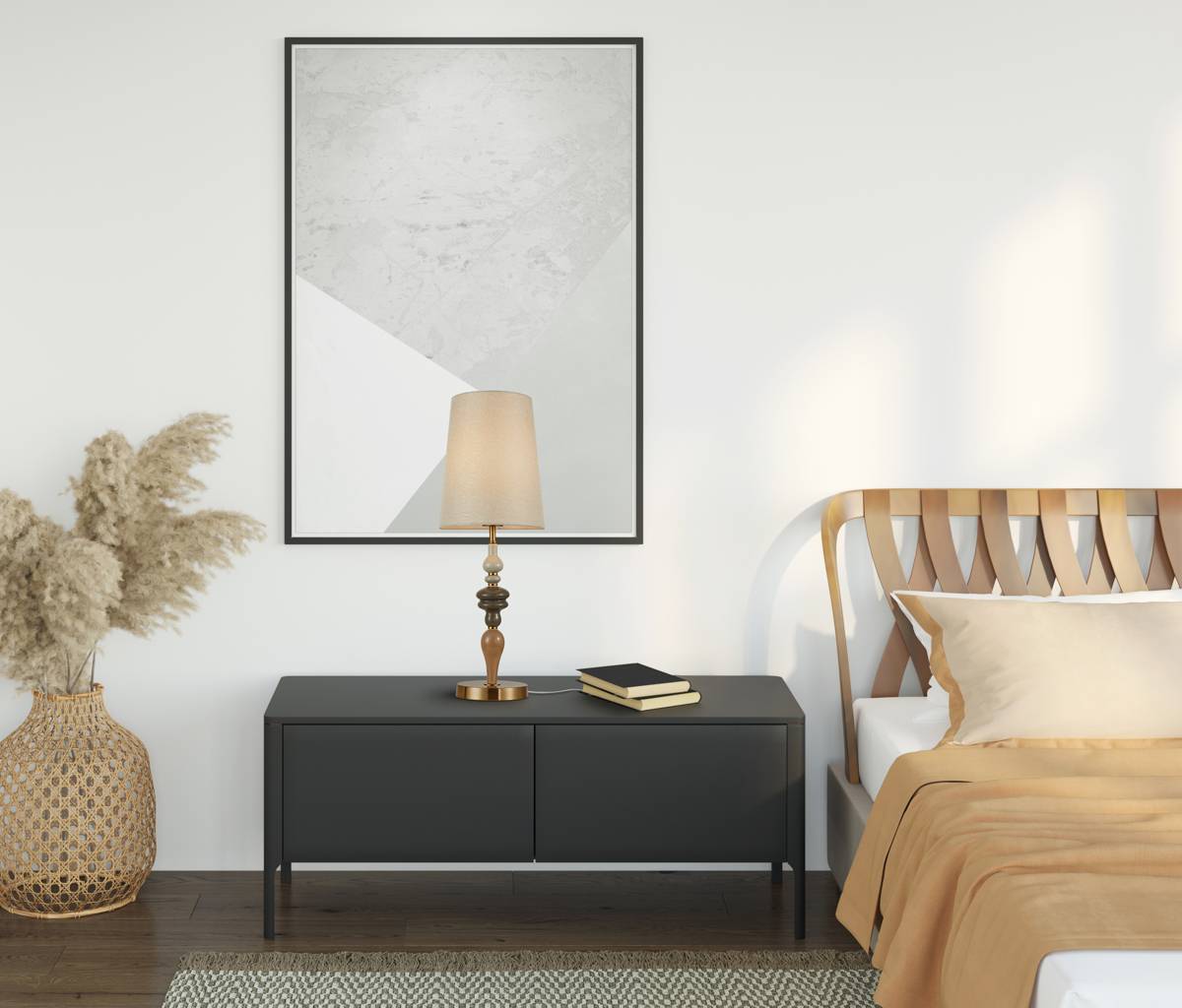 Lampa stołowa Moren TB-84678A-AB oprawa w kolorze antycznego brązu z ...