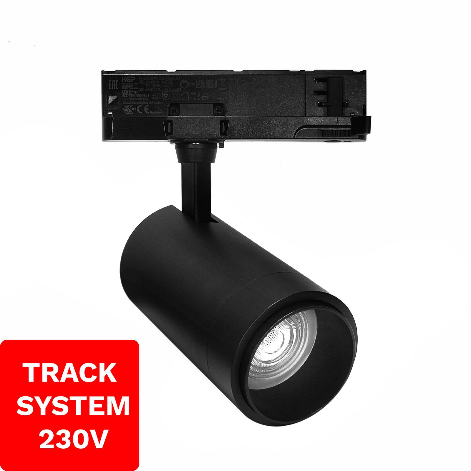 Reflektor Szynowy Zoom TRACK SYSTEM DD-04 230V 10W-30W 3000K Czarny 3 ...